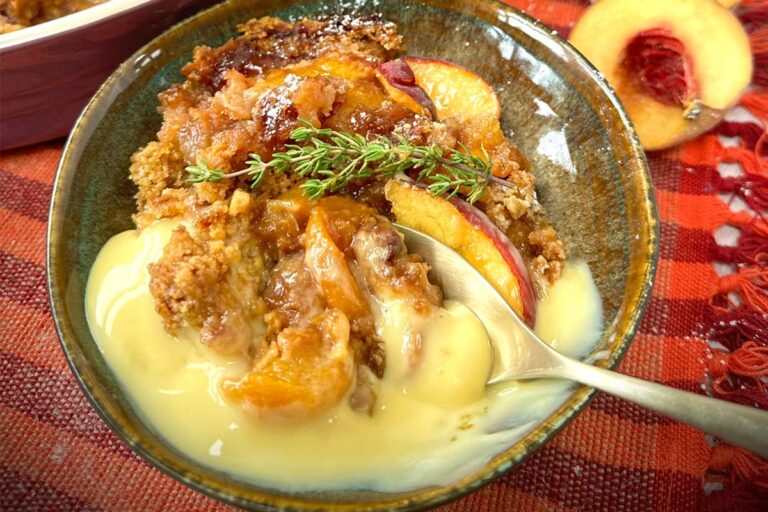 Brown Butter Peach Cobbler - Odlums