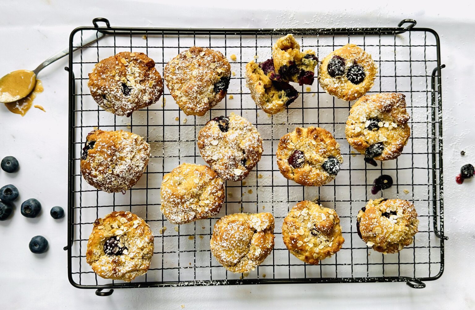 Air-Fryer Peanut Butter & Blueberry Muffins - Odlums